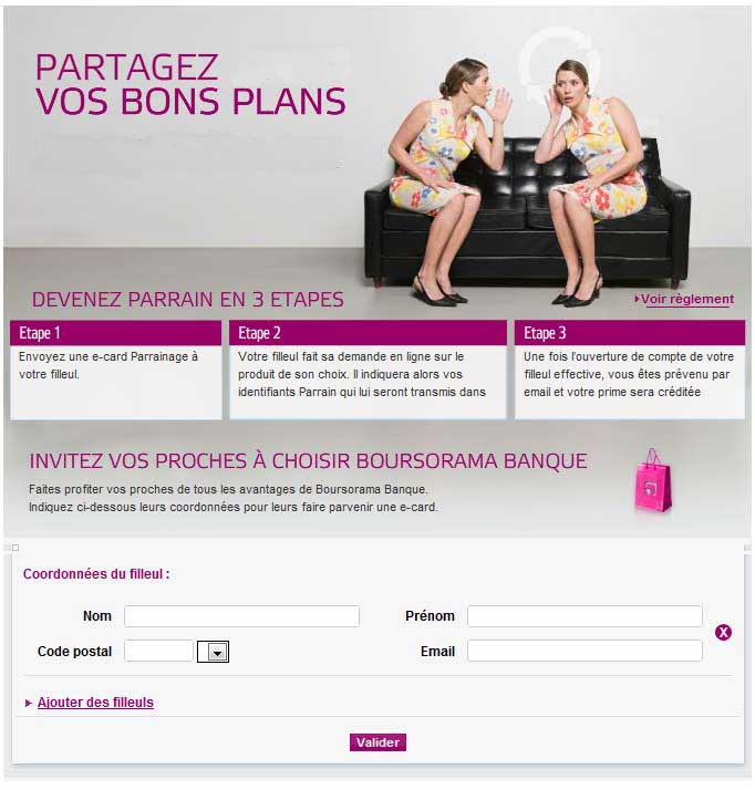 80€ -> Code Offre et Parrainage Boursorama Banque